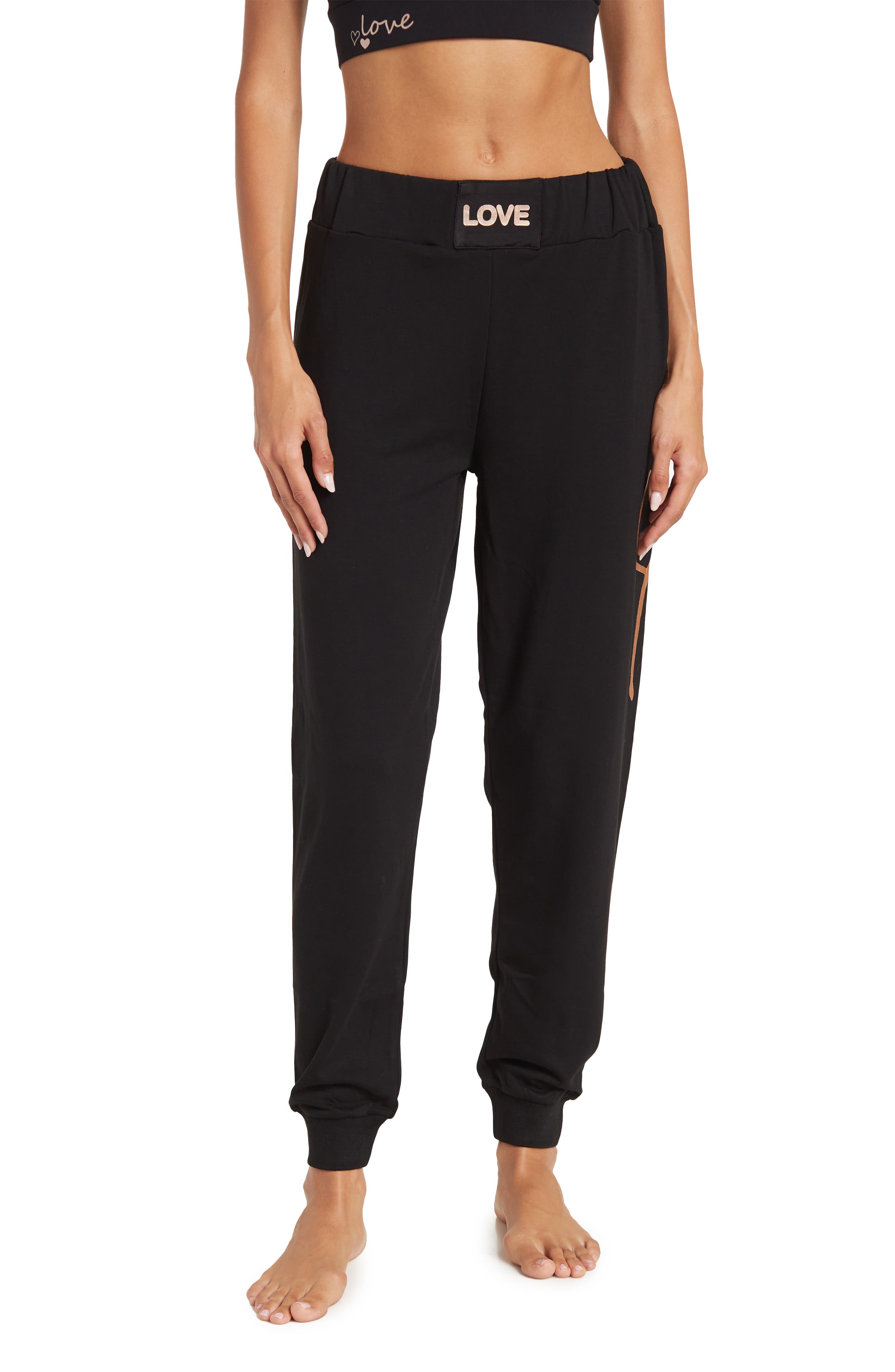 ELECTRIC YOGA Heart Print Boxing Joggers | Nordstromrack