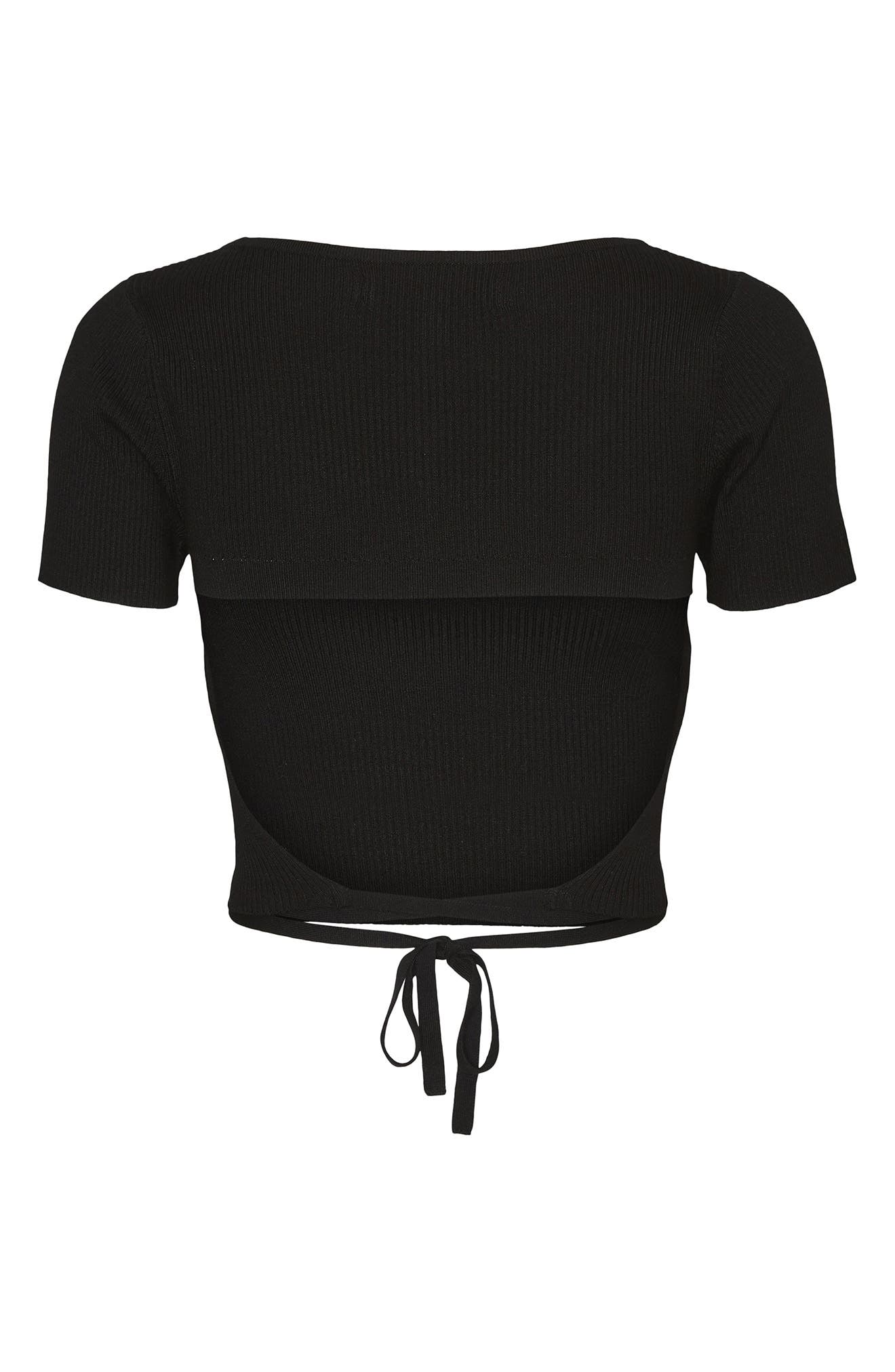 VERO MODA Amy Open Tie Back Crop Top | Nordstromrack