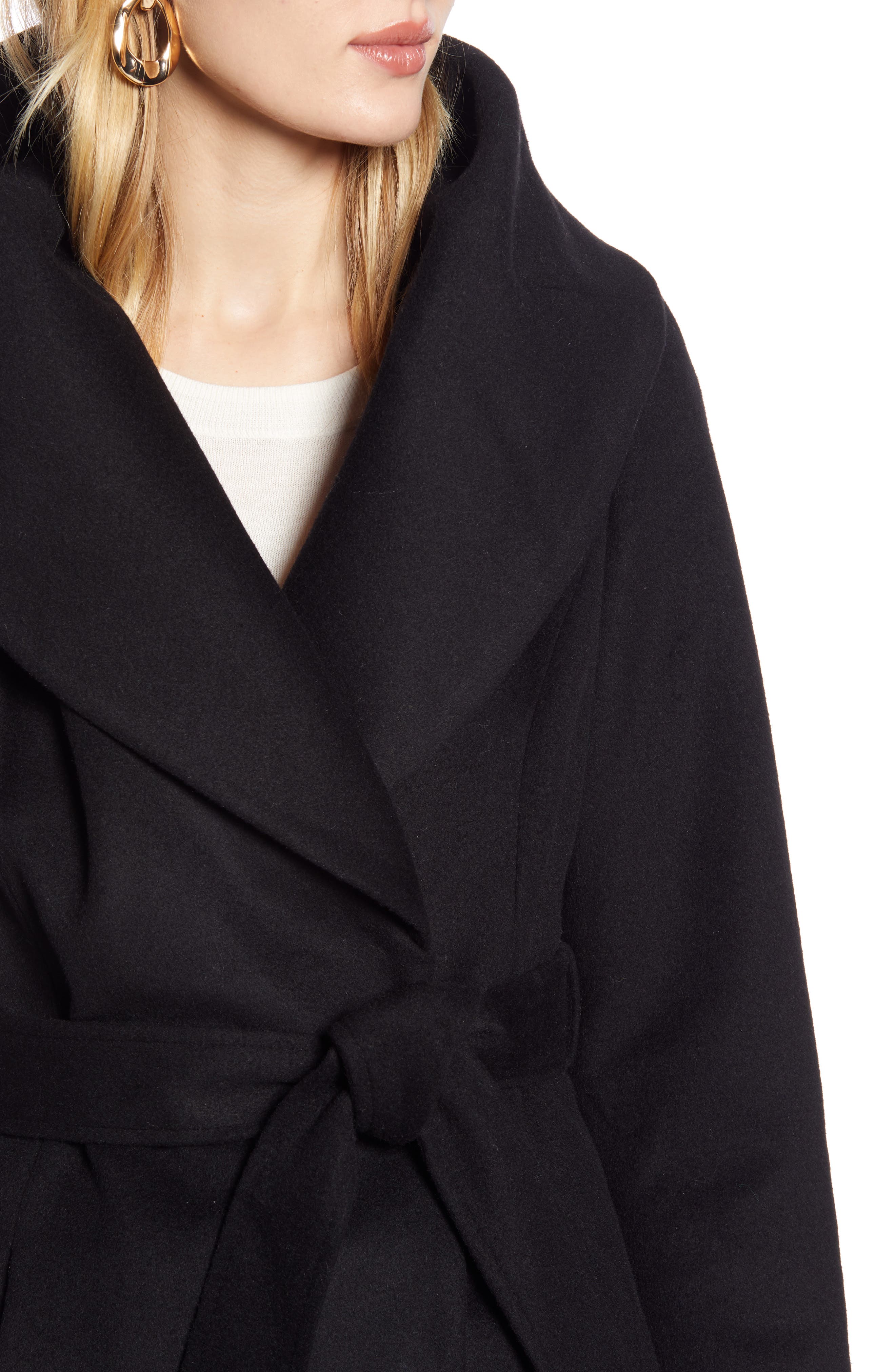 Halogen® Wool Blend Wrap Coat | Nordstromrack