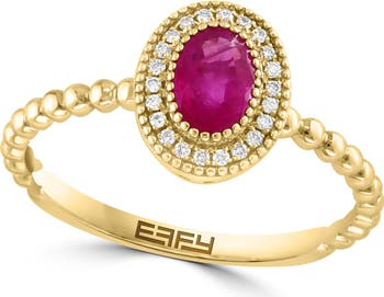 EFFY Ruby & Diamond Ring - 0.06ct. | Nordstromrack