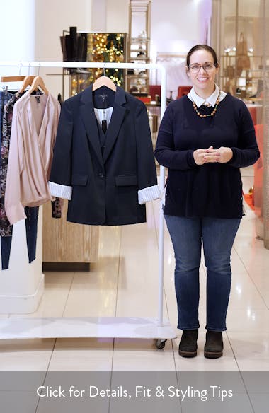 rag & bone Jennifer Slim Fit Vest & Blazer Set | Nordstromrack