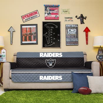 PEGASUS HOME FASHIONS Black Las Vegas Raiders Sofa Protector | Nordstrom