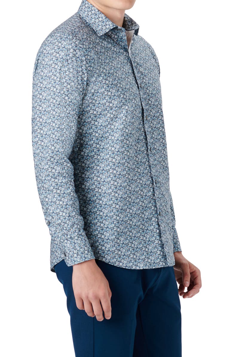 Bugatchi Shaped Fit Liberty Print Button-Up Shirt | Nordstrom