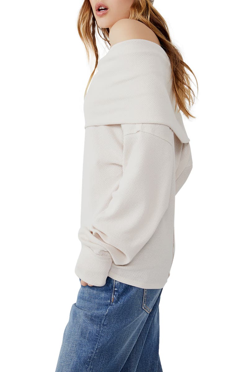 Free People Hazy Heart Off the Shoulder Thermal Top | Nordstromrack