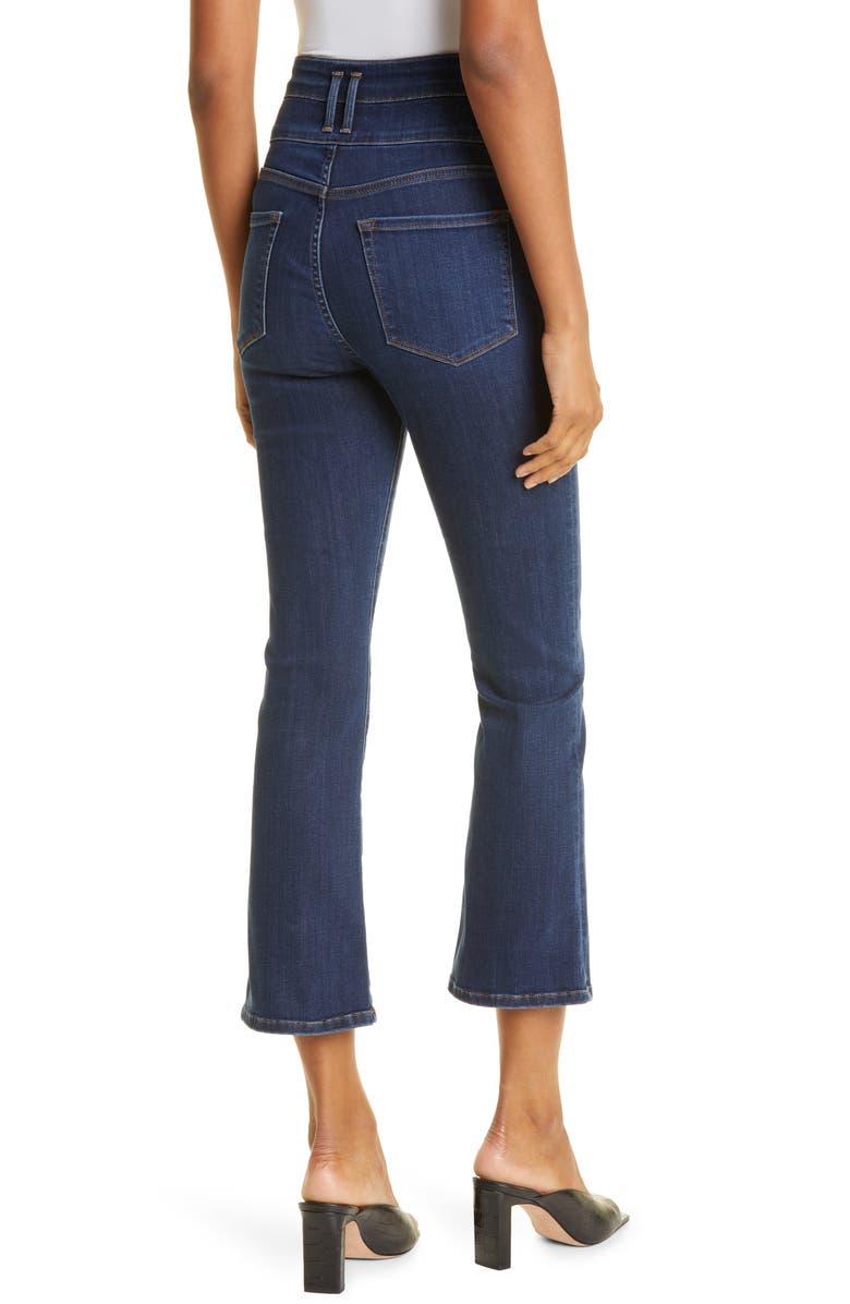 FRAME Le Catroux Center Seam Crop Mini Bootcut Jeans | Nordstrom