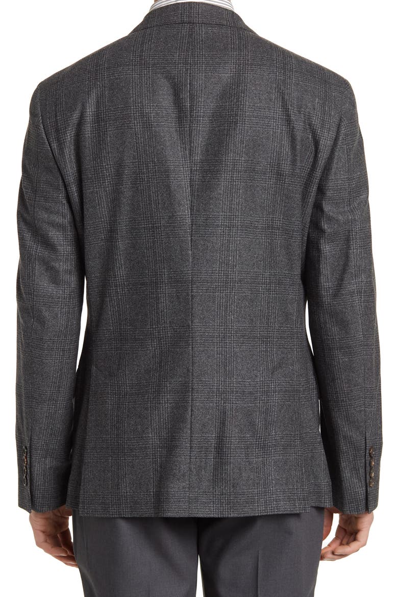 Plaid Print Two Button Notch Lapel Wool Blend Sport Coat (Men ...