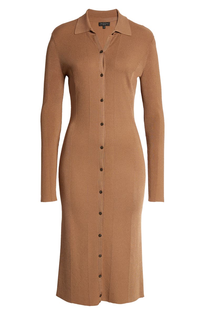 rag & bone Pacey Long Sleeve Button-Up Sweater Dress | Nordstromrack