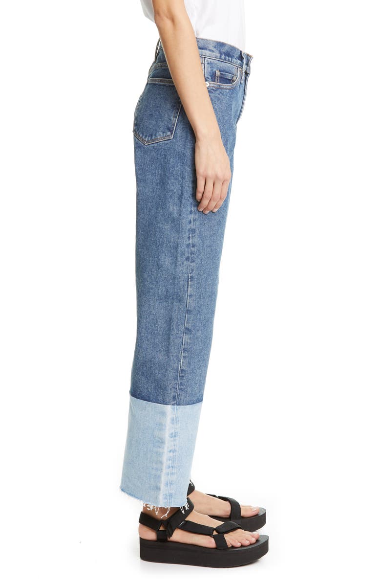 Simon Miller Two-Tone High Waist Wide Leg Jeans | Nordstrom