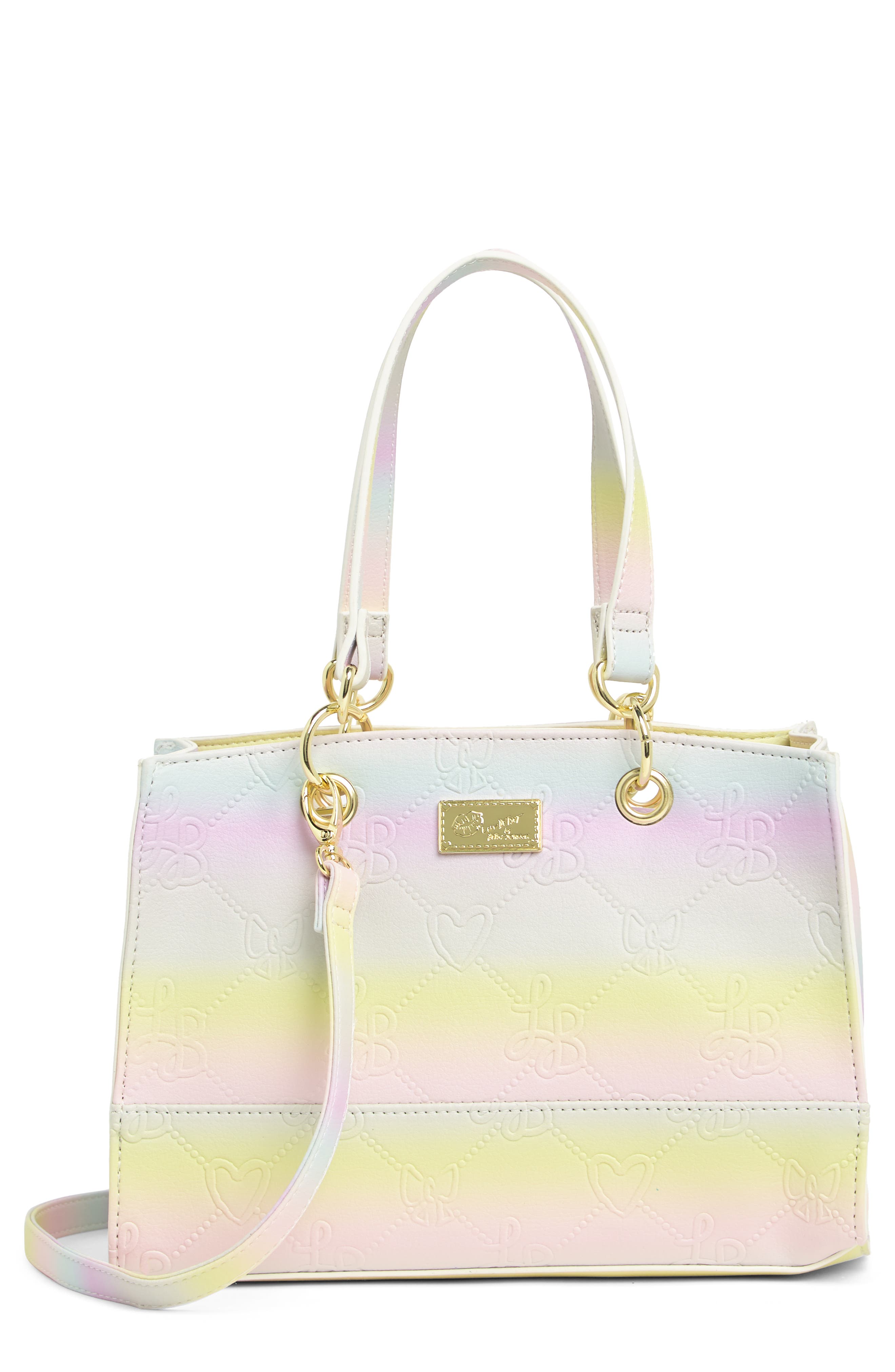 Betsey Johnson Logo Embossed Satchel | Nordstromrack