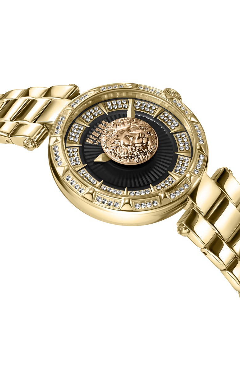 VERSUS Versace Sertie Gold IP Stainless Steel Bracelet Watch, 36mm ...