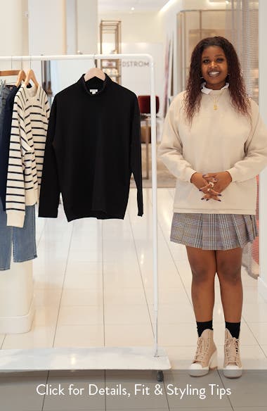 Splendid x @cellajaneblog Interlock Turtleneck Sweatshirt | Nordstromrack