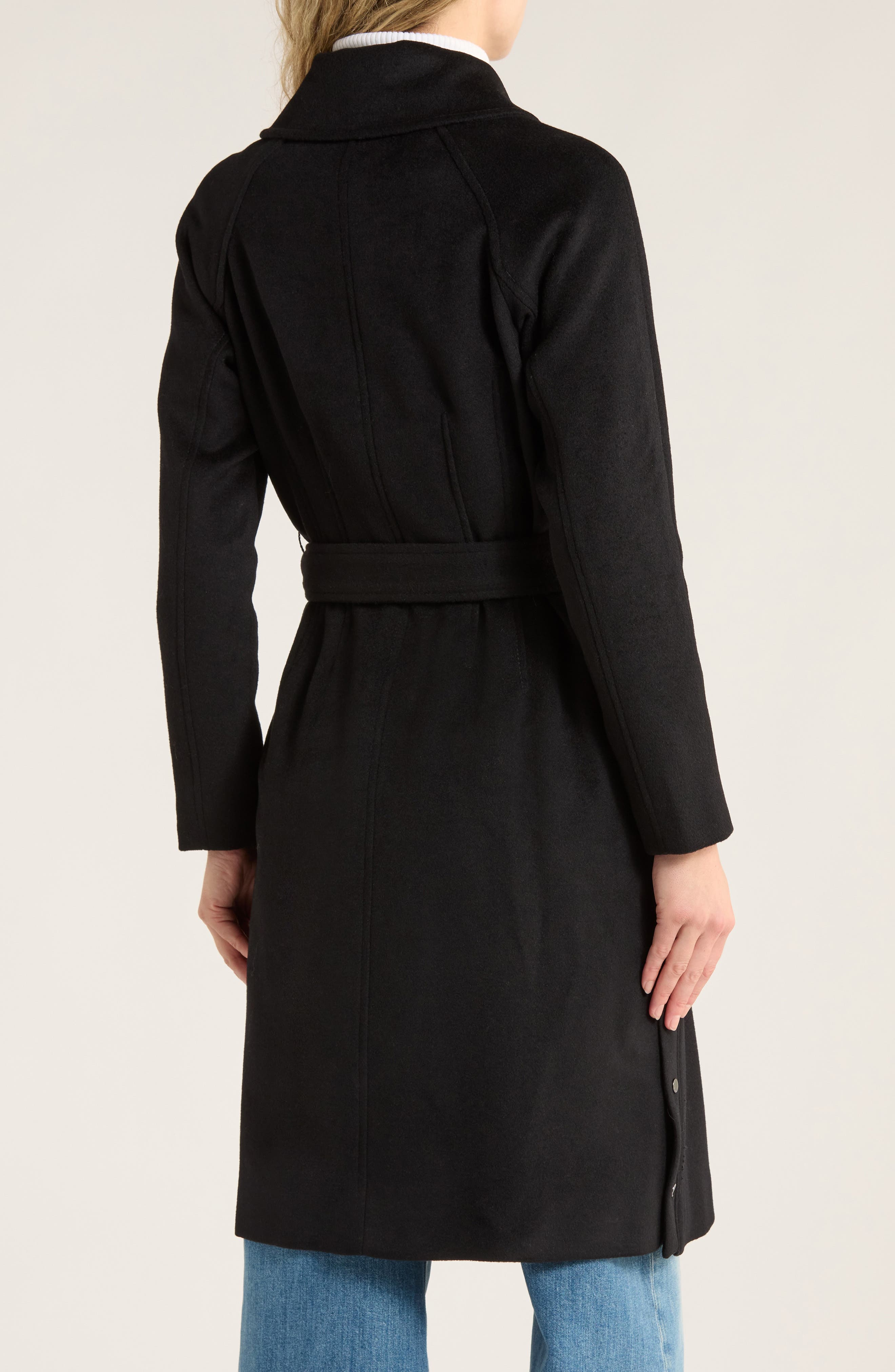 Marc New York Asymmetrical Zip Melton Wool Coat | Nordstromrack