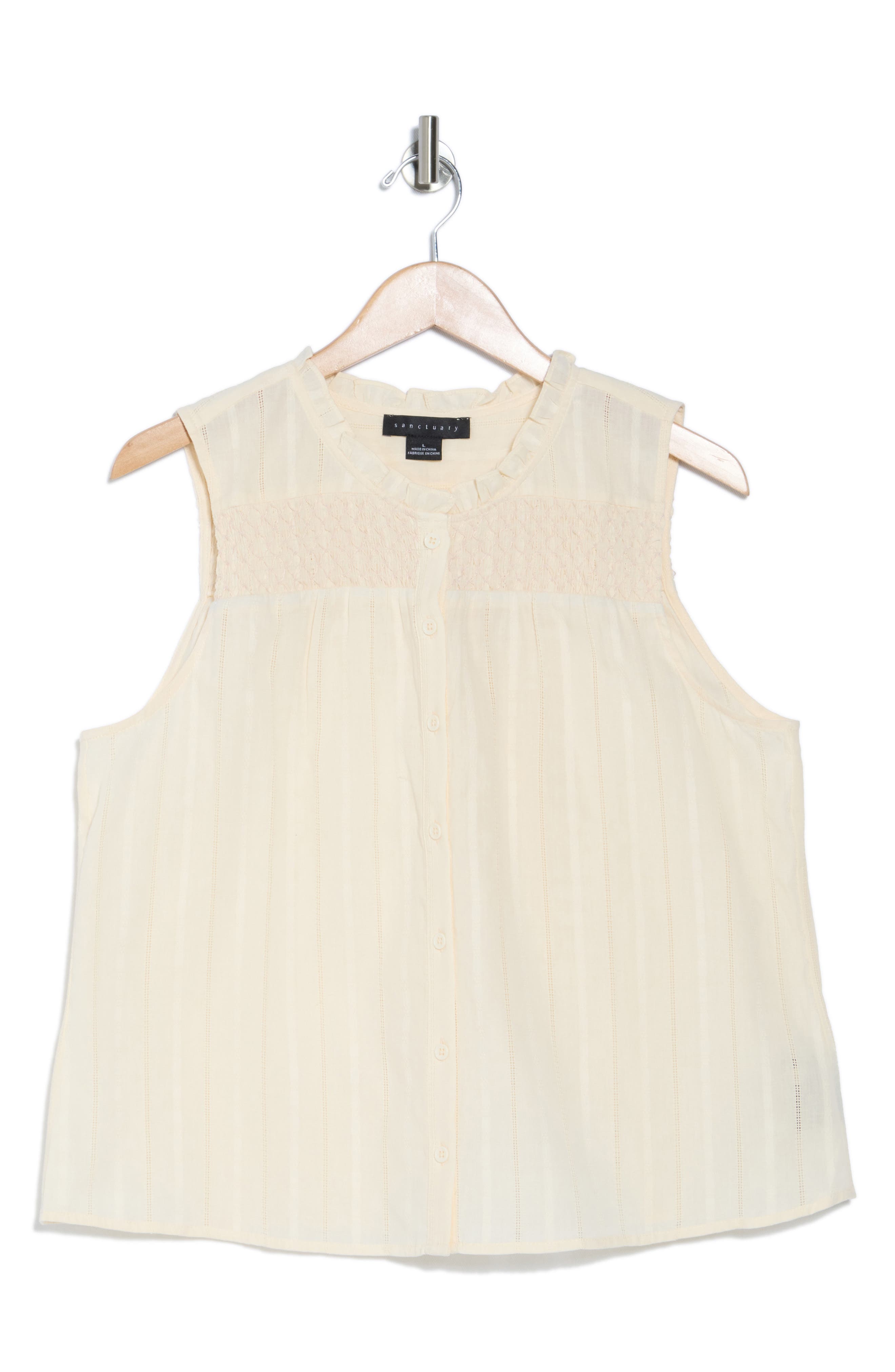 Sanctuary Sunny Sleeveless Button Front Top | Nordstromrack