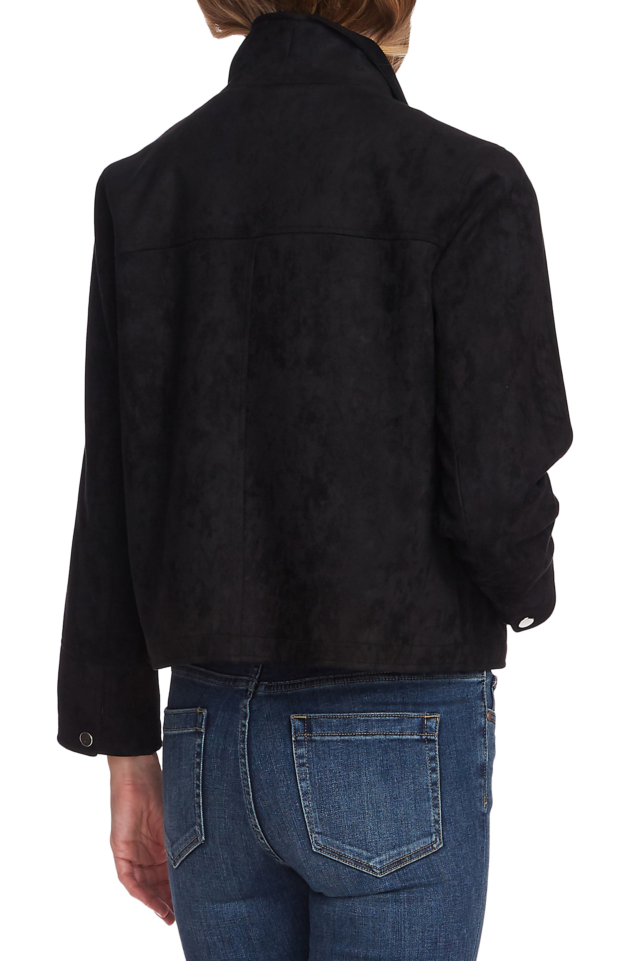 Vince Camuto Snap Front Scuba Jacket | Nordstrom