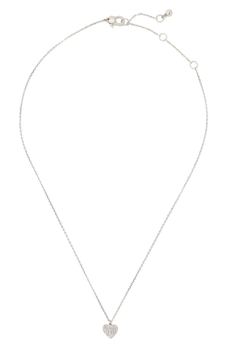 Kate Spade New York heart to heart pavé mini pendant necklace ...