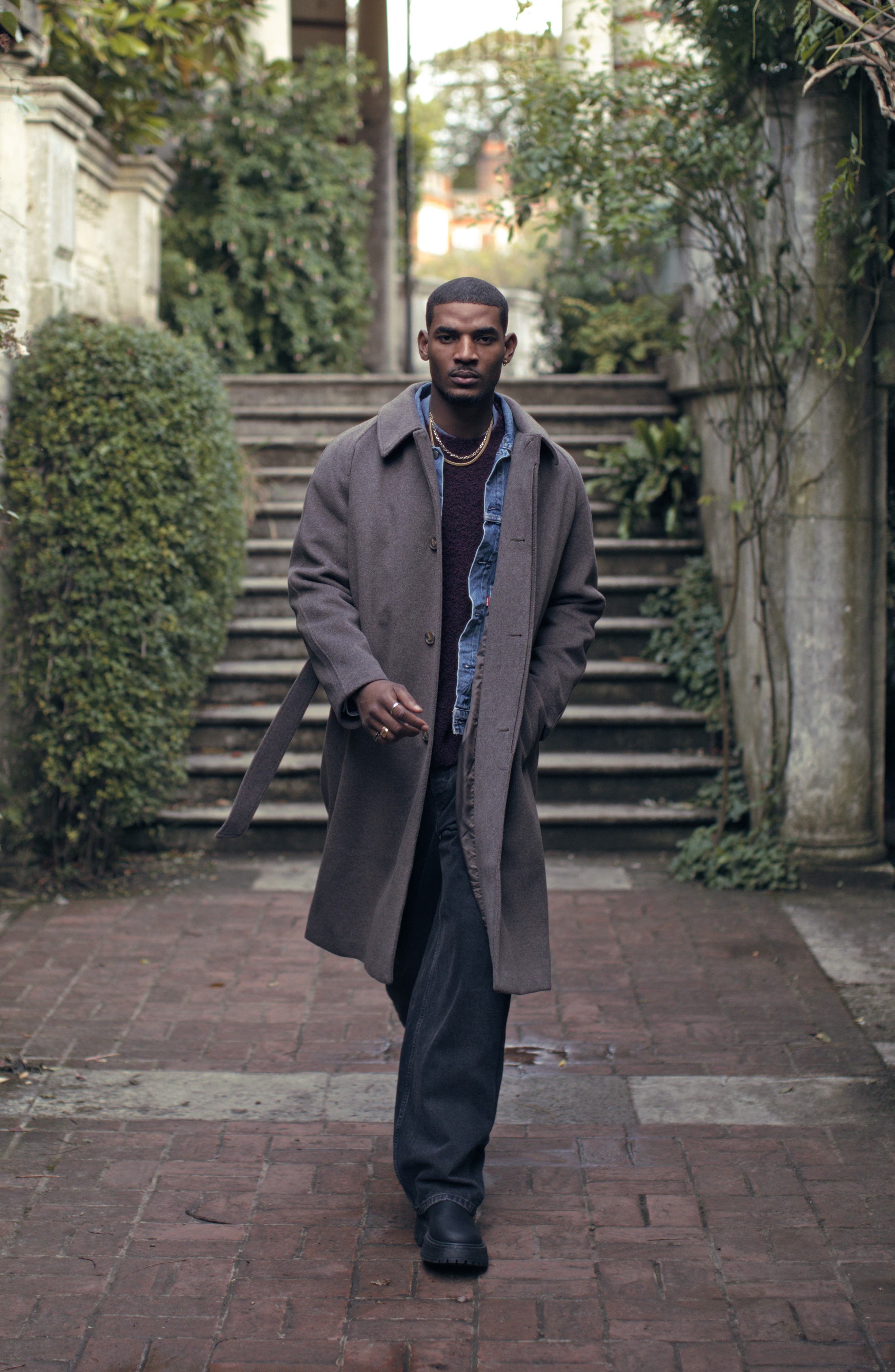 Topman Belted Car Coat | Nordstromrack