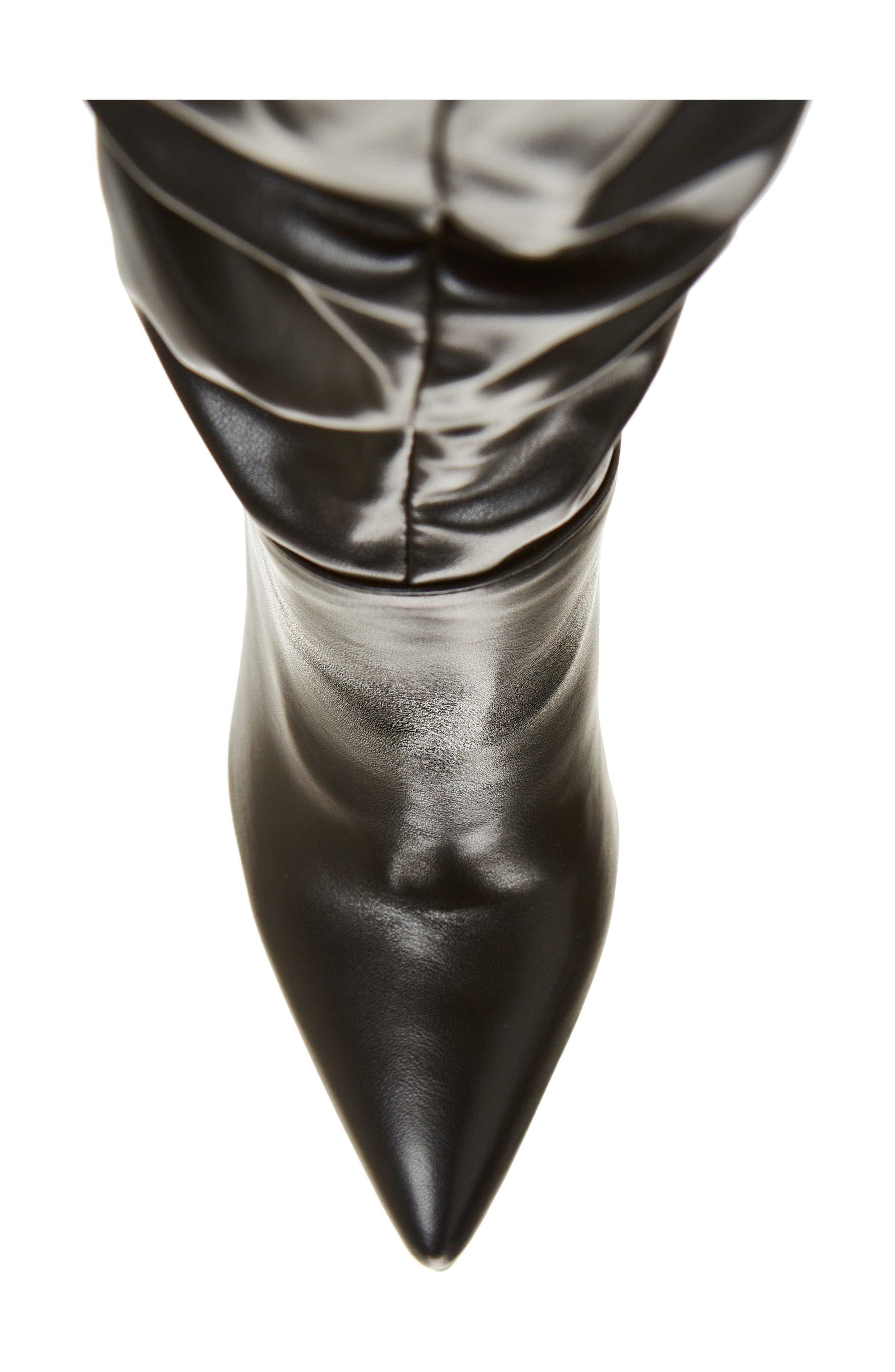 AZALEA WANG Torvi Slouch Pointed Toe Over the Knee Boot (Women ...