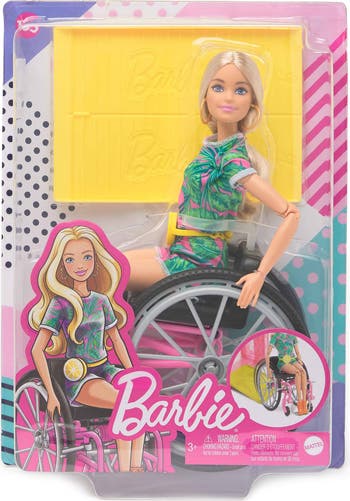 Mattel Barbie® Fashionistas™ Doll #165, with Wheelchair & Long Blonde ...