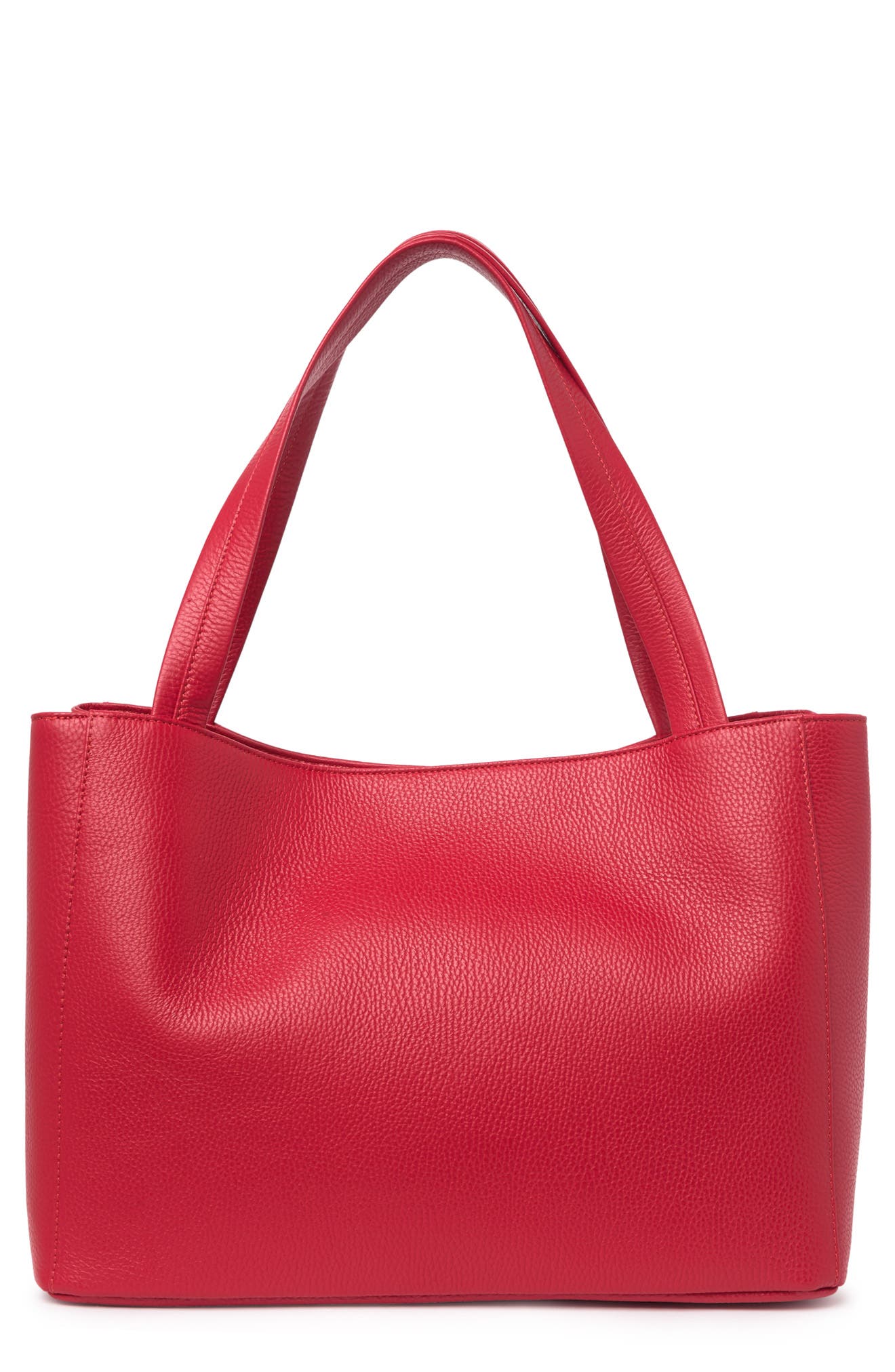 VALENTINO BY MARIO VALENTINO Ollie Dollaro Poppy Red Leather Tote Bag ...