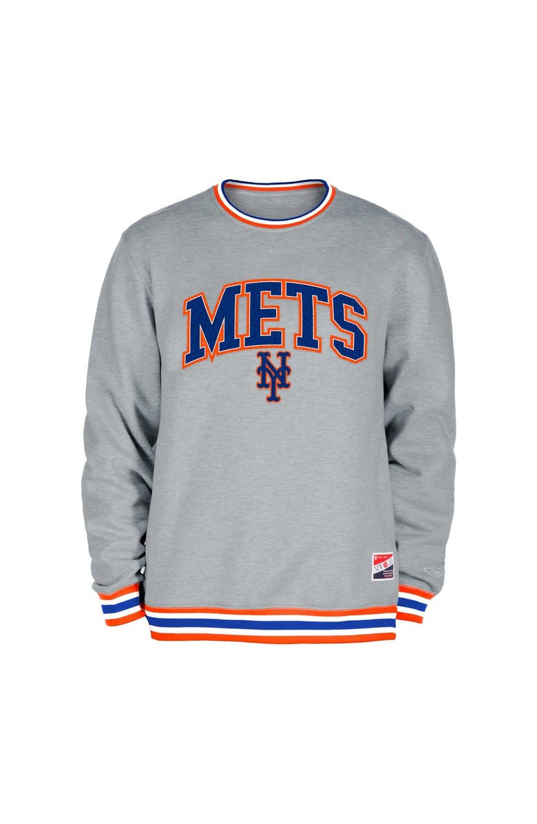 New Era Men's New Era Heather Gray New York Mets Throwback Classic ...