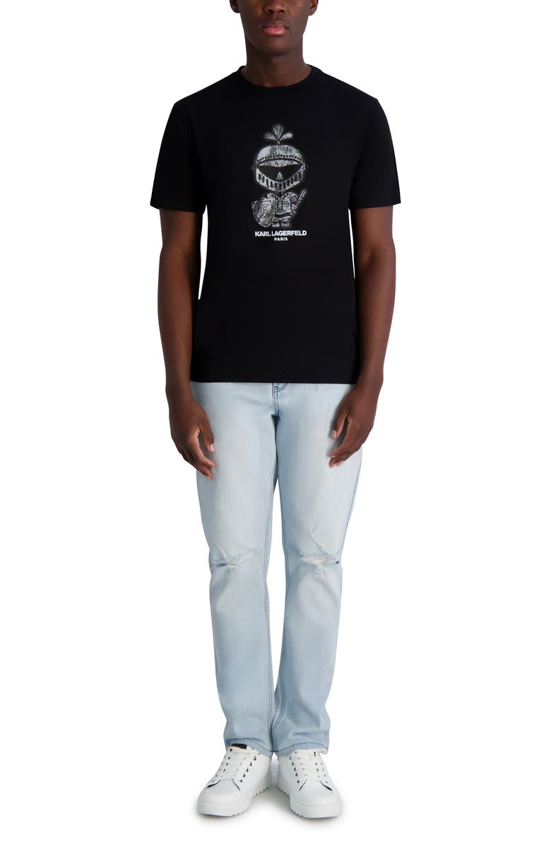KARL LAGERFELD PARIS Karl Armour Logo Patch T-Shirt | Nordstromrack