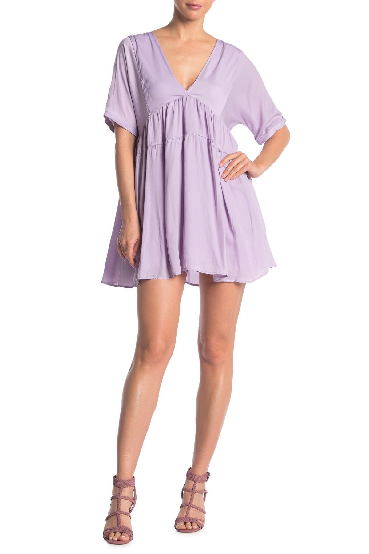 V-Neck Babydoll Dress (Women) | Nordstromrack