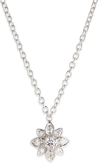 Gucci Flora Diamond Pendant Necklace Nordstrom