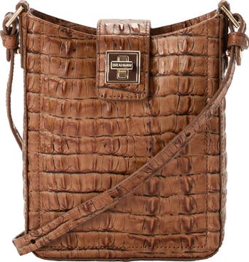 Brahmin Marley Croc Embossed Leather Crossbody Bag | Nordstrom