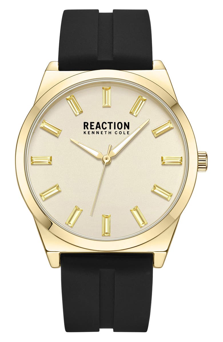 Kenneth Cole Reaction Classic Silicone Strap Watch, 43mm | Nordstromrack