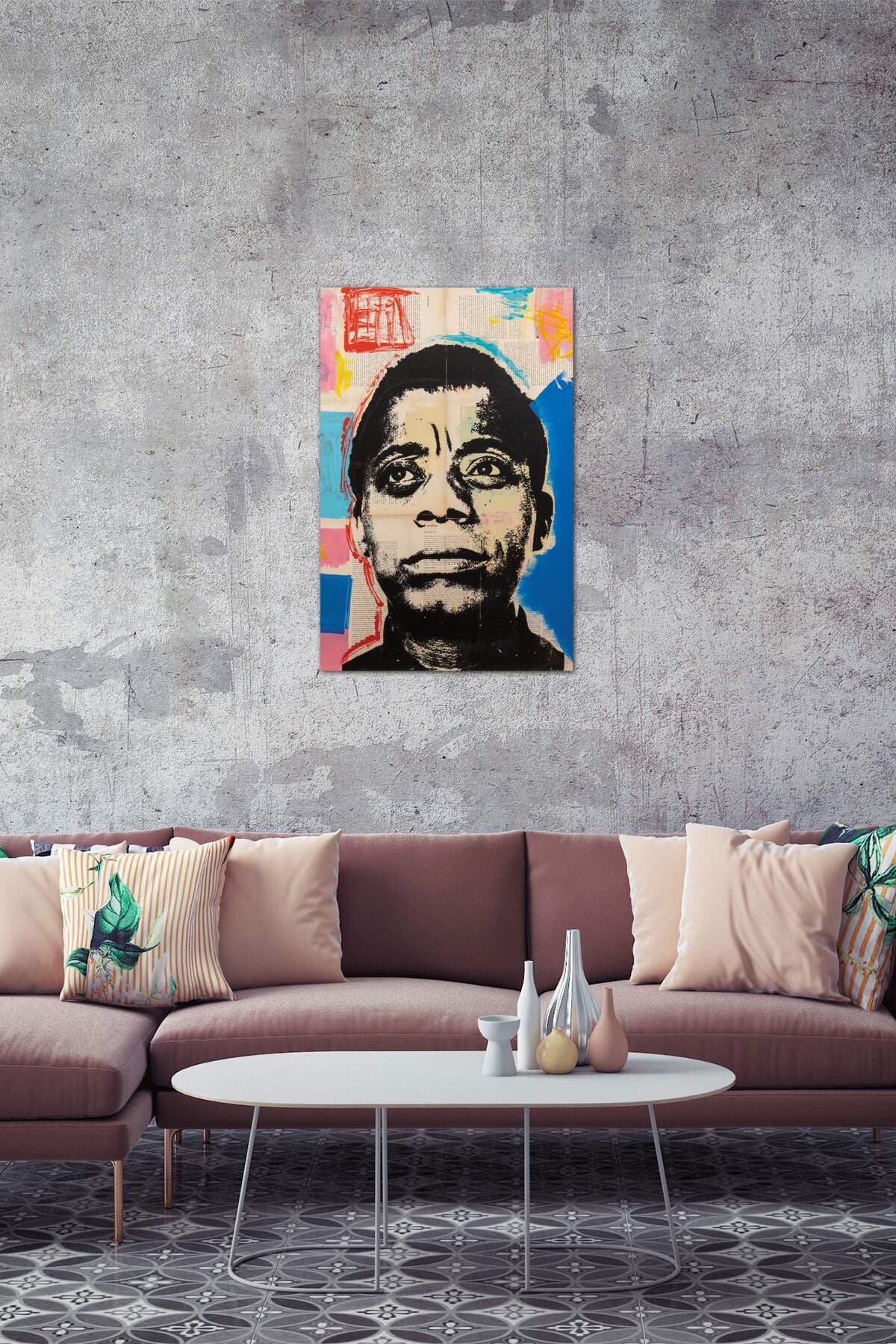 iCanvas James Baldwin by Dane Shue Canvas Wall Art - 26" x 40 ...