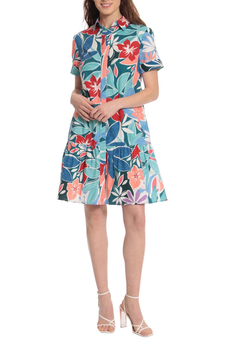 Donna Morgan Floral Print Poplin Dress | Nordstromrack
