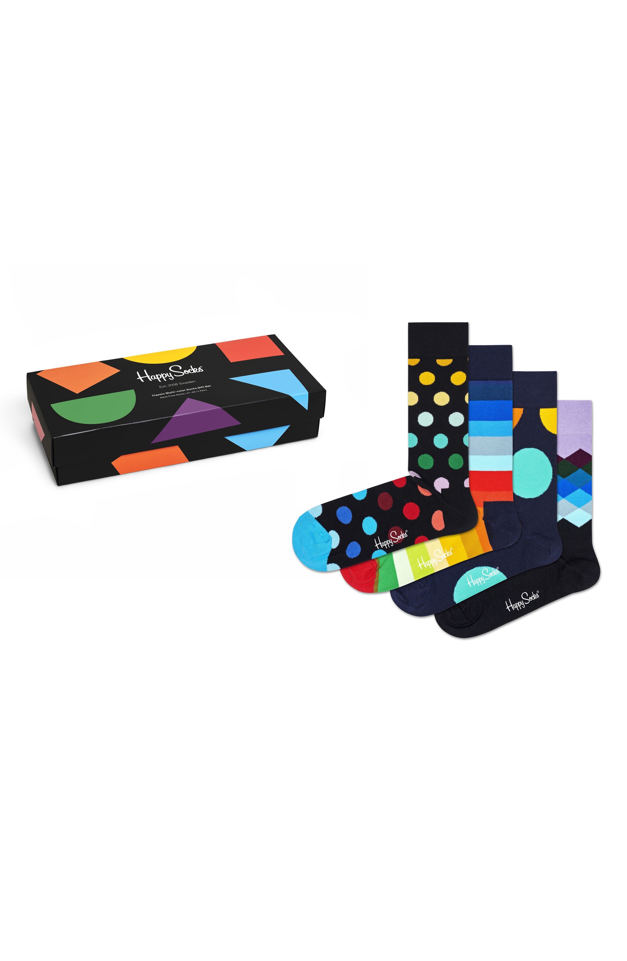 Happy Socks Assorted 4-Pack Multicolor Socks | Nordstrom