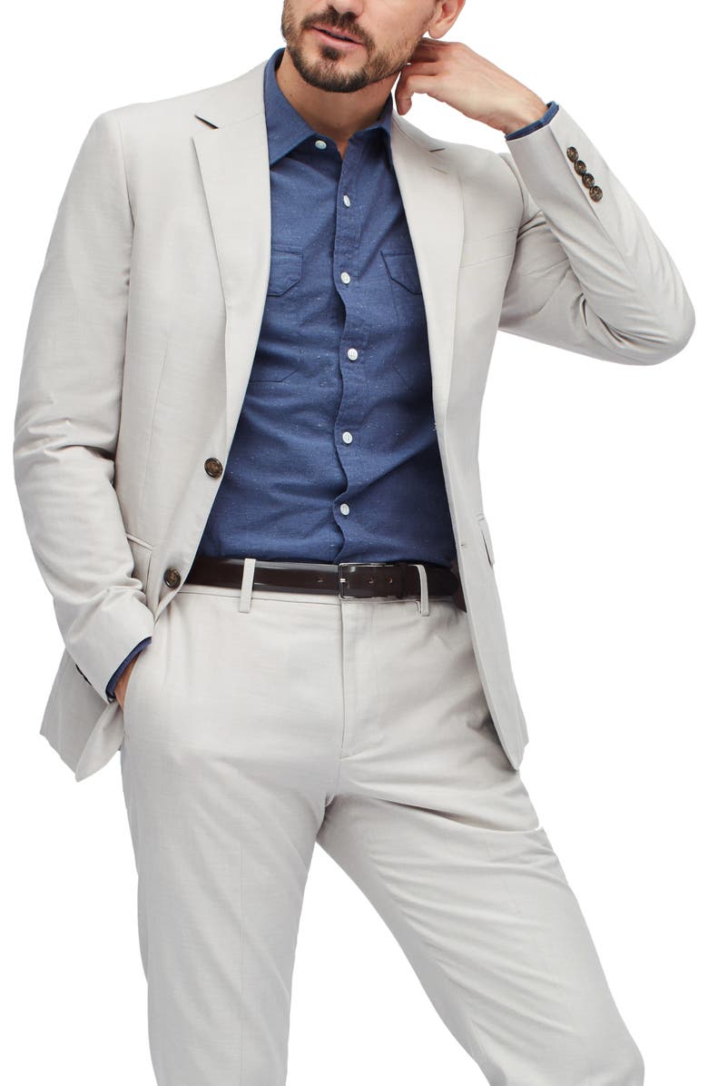 Bonobos Slim Fit Cotton Chambray Sport Coat | Nordstrom