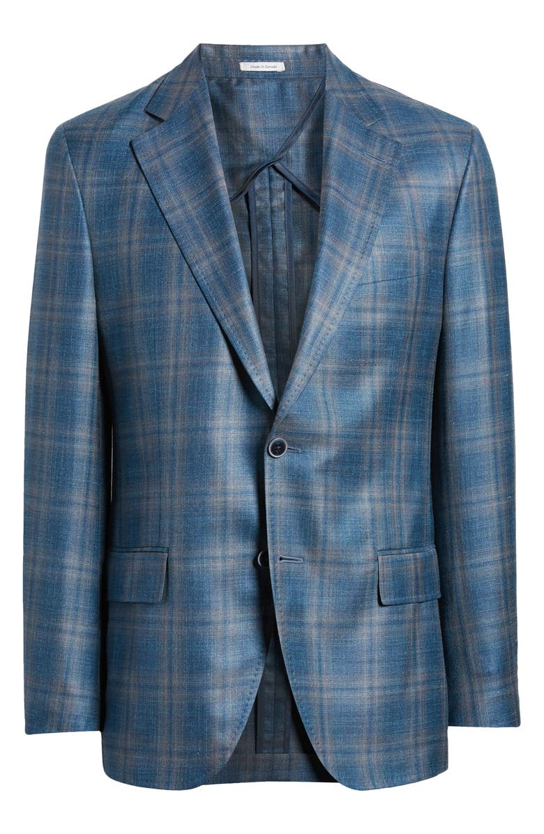 Peter Millar Hyperlight Soft Shadow Plaid Wool & Silk Blend Sport Coat ...
