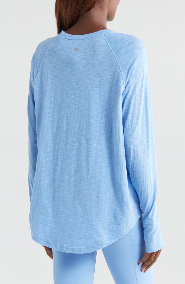 Zella Relaxed Washed 2.0 Long Sleeve Slub Tee | Nordstrom