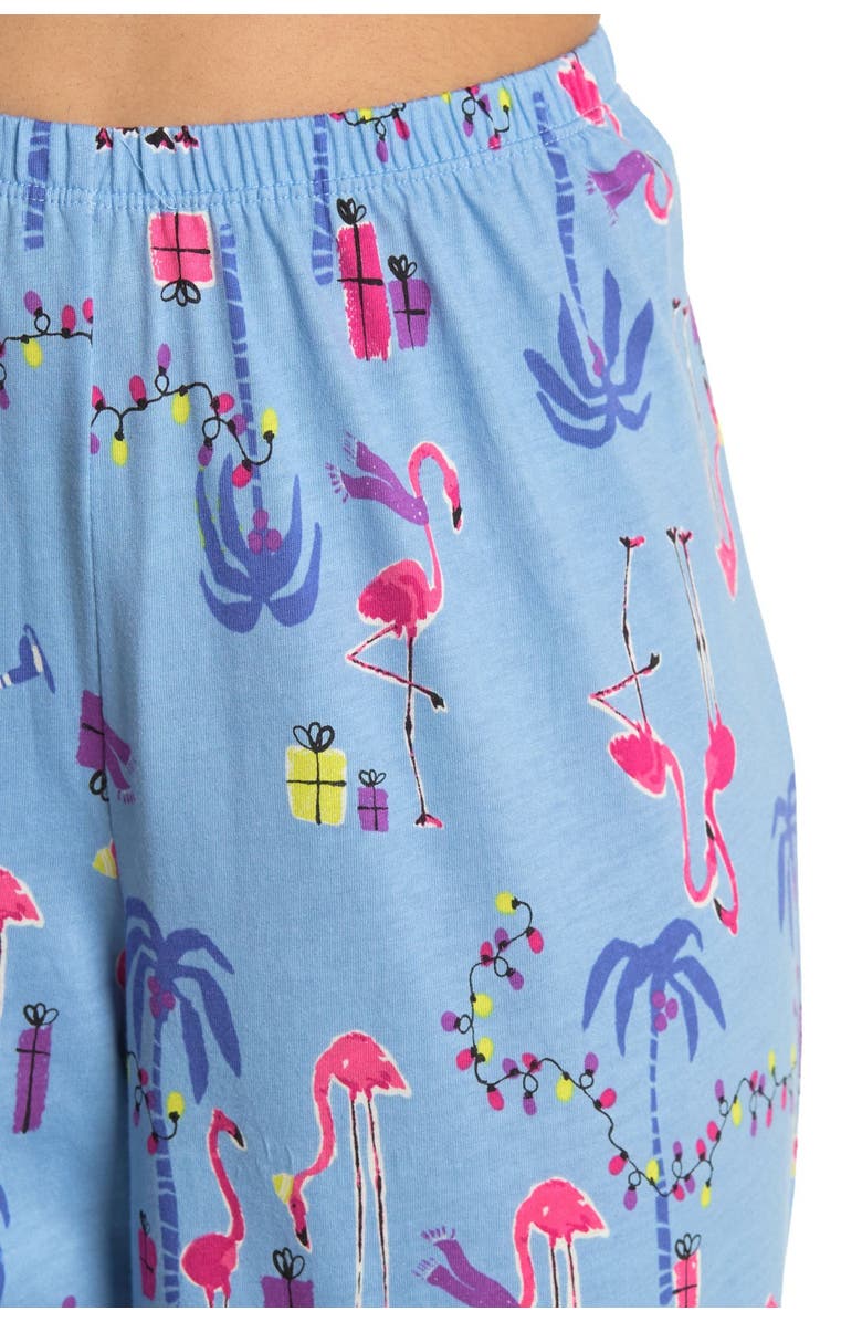 Hue Frosty Flamingos Long Sleeve Top & Pants 2-Piece Pajama Set ...