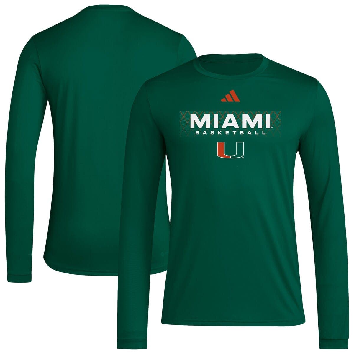 adidas Men's adidas Green Miami Hurricanes Locker On-Court In the Fade ...