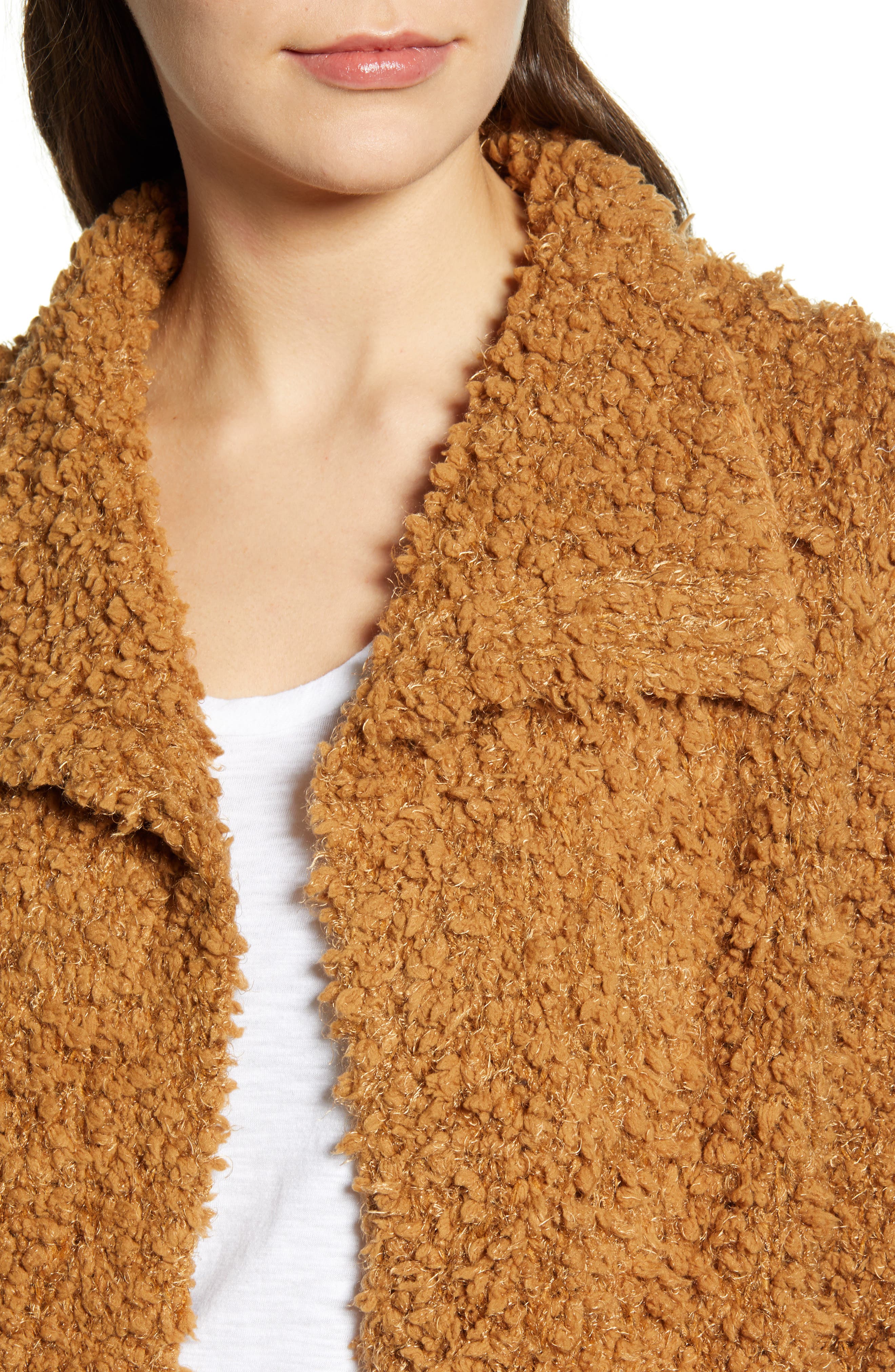 Caslon® Teddy Open Front Cardigan | Nordstromrack