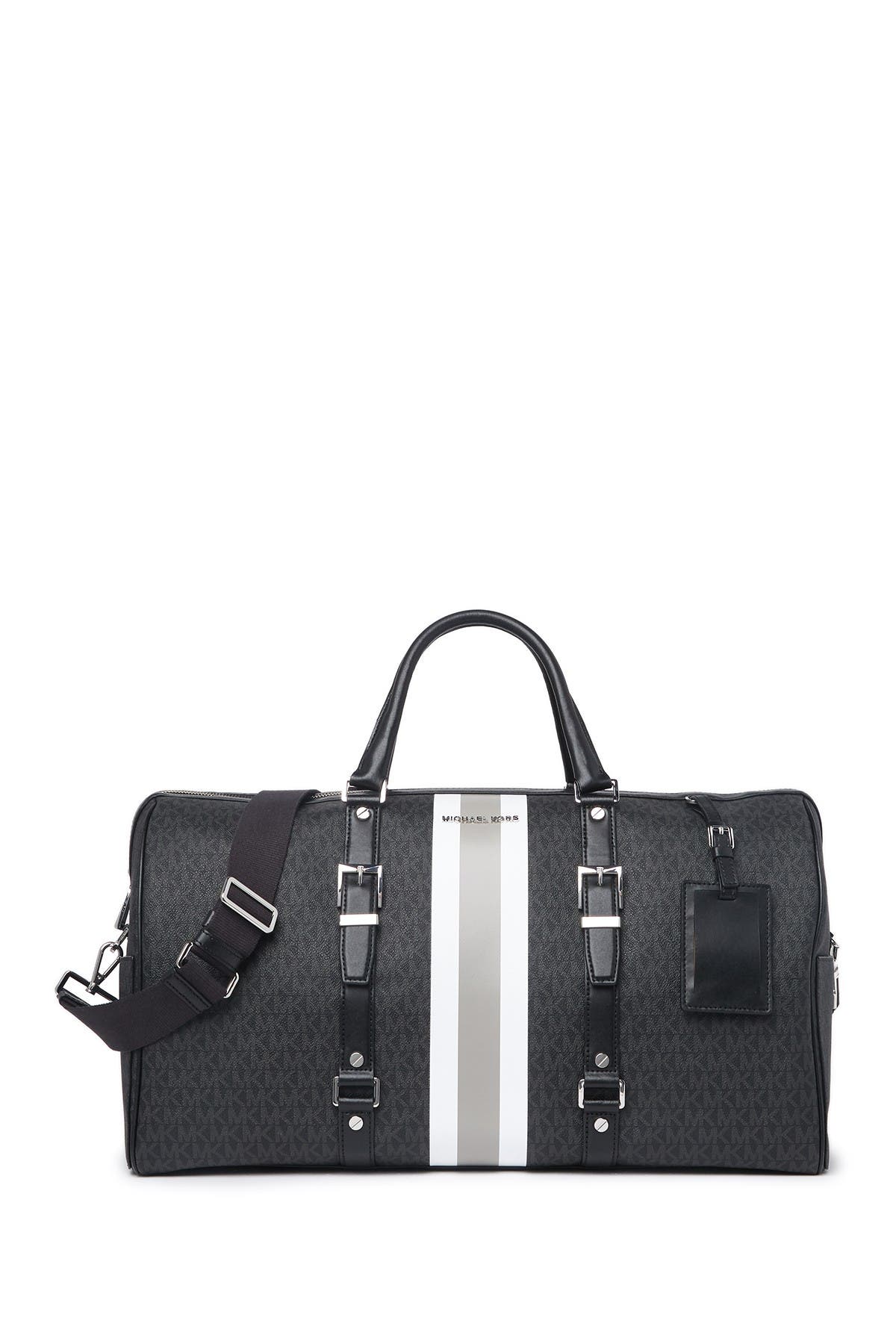 MICHAEL Michael Kors Bedford Travel Extra-Large Logo Stripe Weekend Bag ...