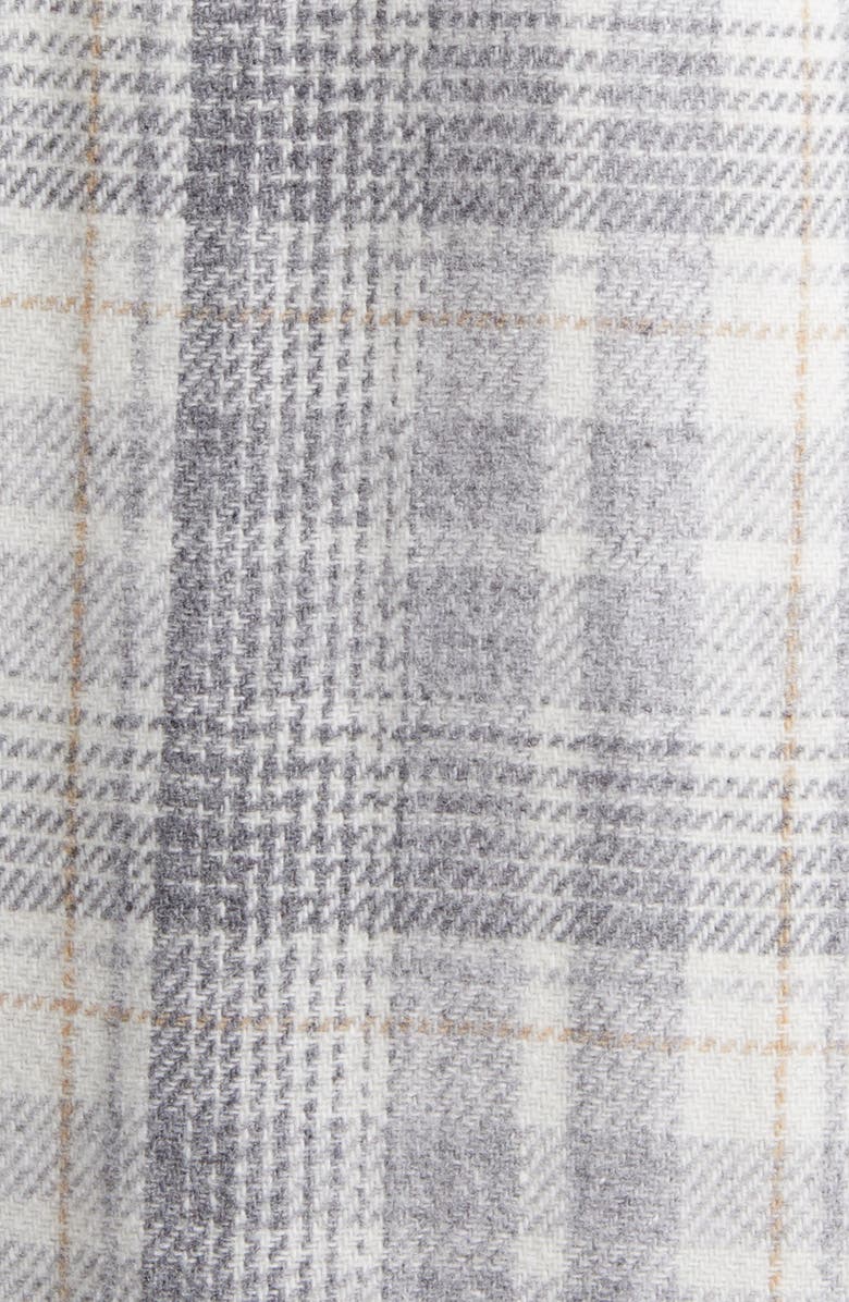 NN07 Frode 5365 Plaid Wool Blend Flannel Button-Up Shirt Jacket ...