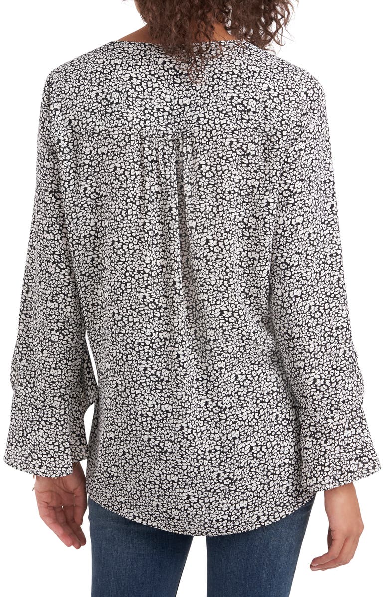 Vince Camuto Grove Imprints Flutter Sleeve Blouse | Nordstrom