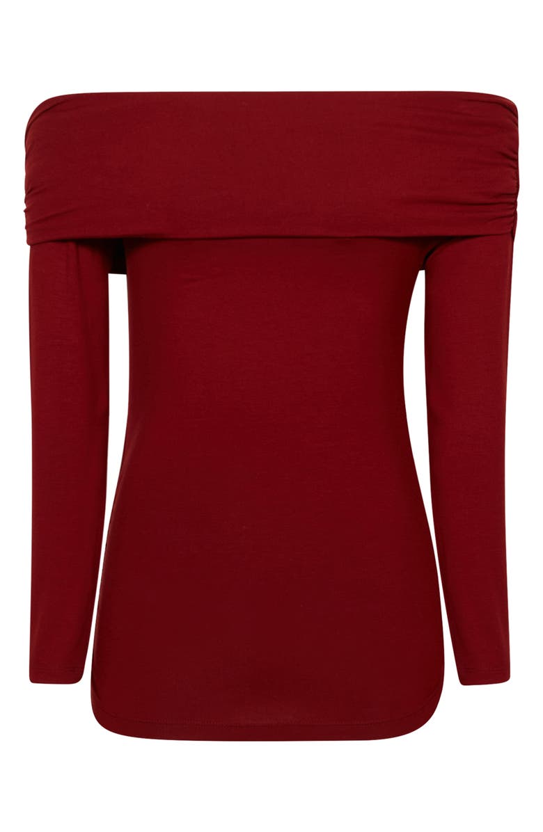 Reiss Hudson Off the Shoulder Long Sleeve Top | Nordstromrack