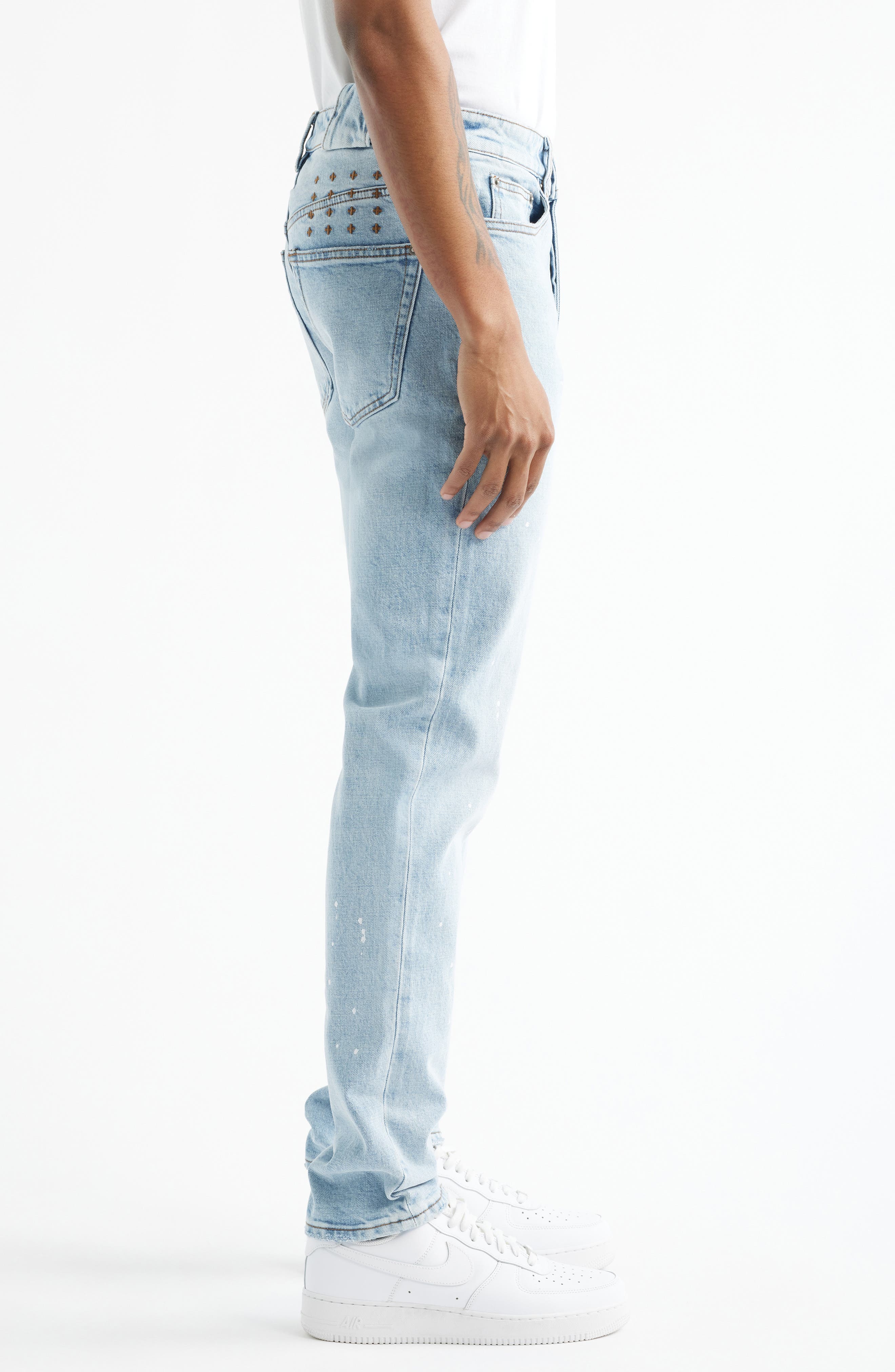 Ksubi Chitch Duke Blue Ripped Slim Tapered Leg Jeans | Nordstrom