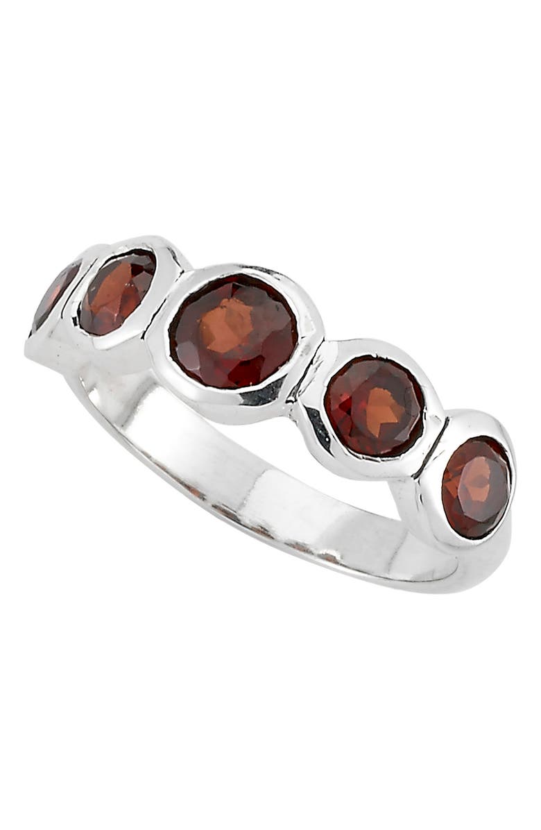 SAMUEL B. Sterling Silver Garnet Ring | Nordstromrack