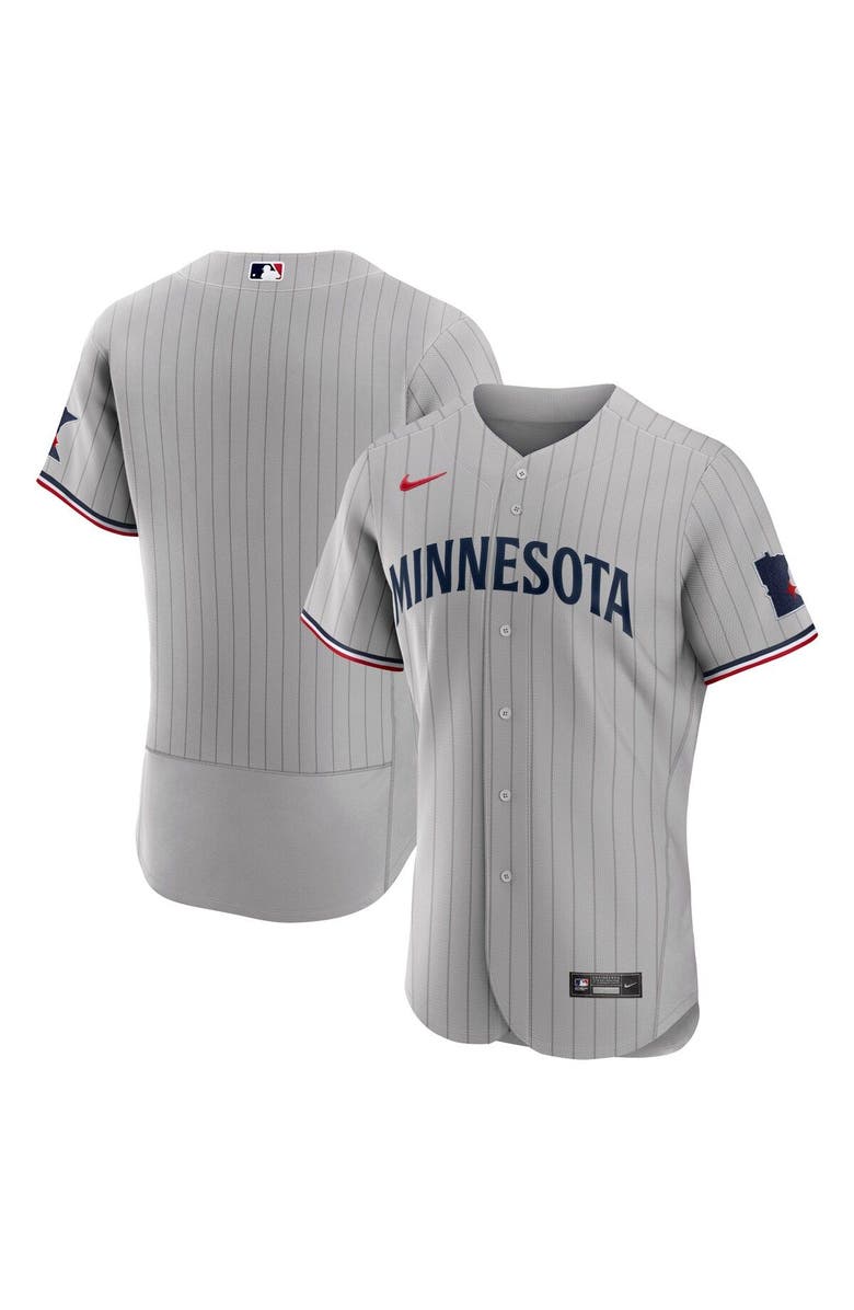 Nike Men's Nike Gray Minnesota Twins Road 2023 Authentic Team Jersey ...
