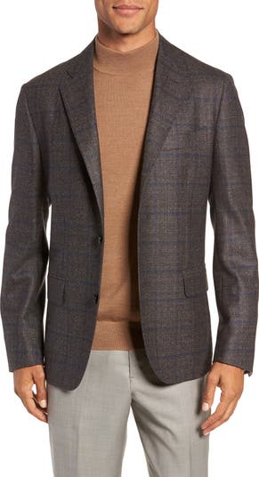 Nordstrom Signature Trim Fit Windowpane Wool Sport Coat | Nordstrom