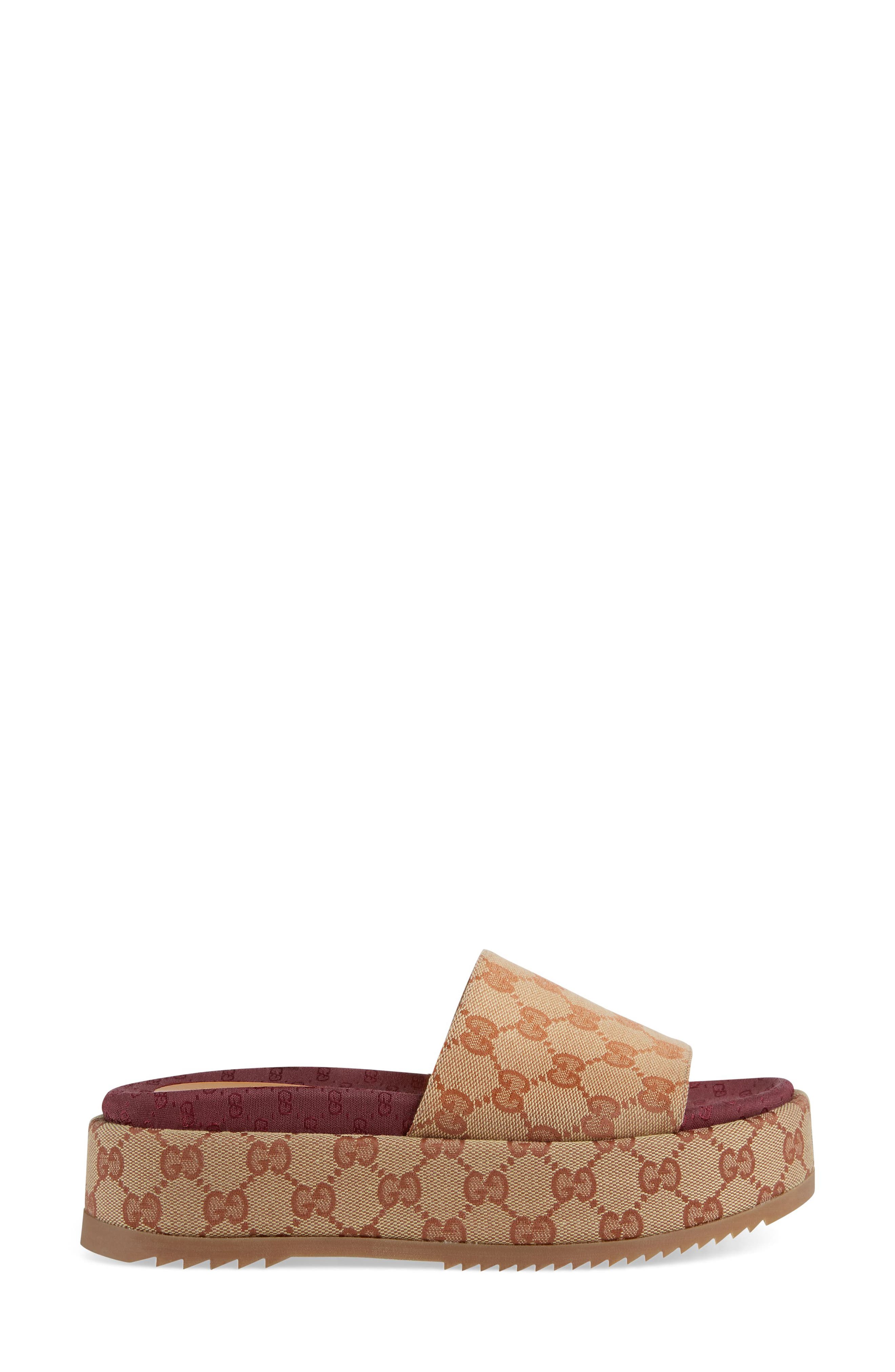 Gucci Angelina GG Supreme Platform Slide Sandal (Women) | Nordstromrack