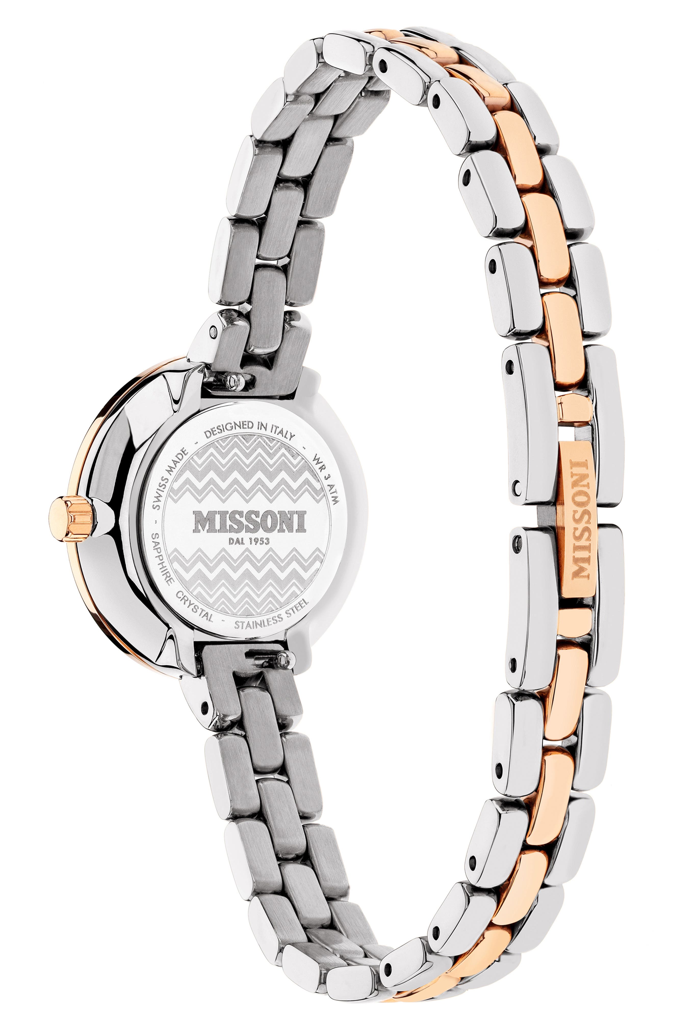 Missoni Two-Tone Bracelet Watch, 25mm | Nordstromrack