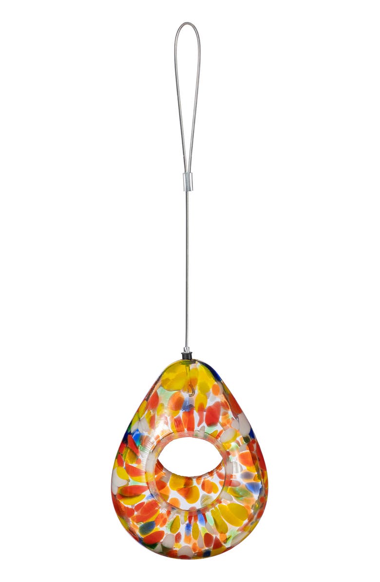 Glitzhome 6.75"H Glass Water Drop Hanging Multi Dots Birdfeeder | Nordstrom