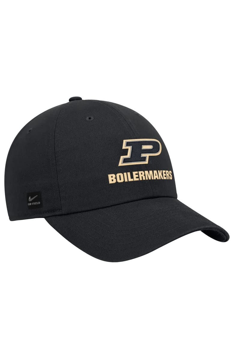 Nike Men's Nike Black Purdue Boilermakers 2025 On-Field Club Adjustable ...